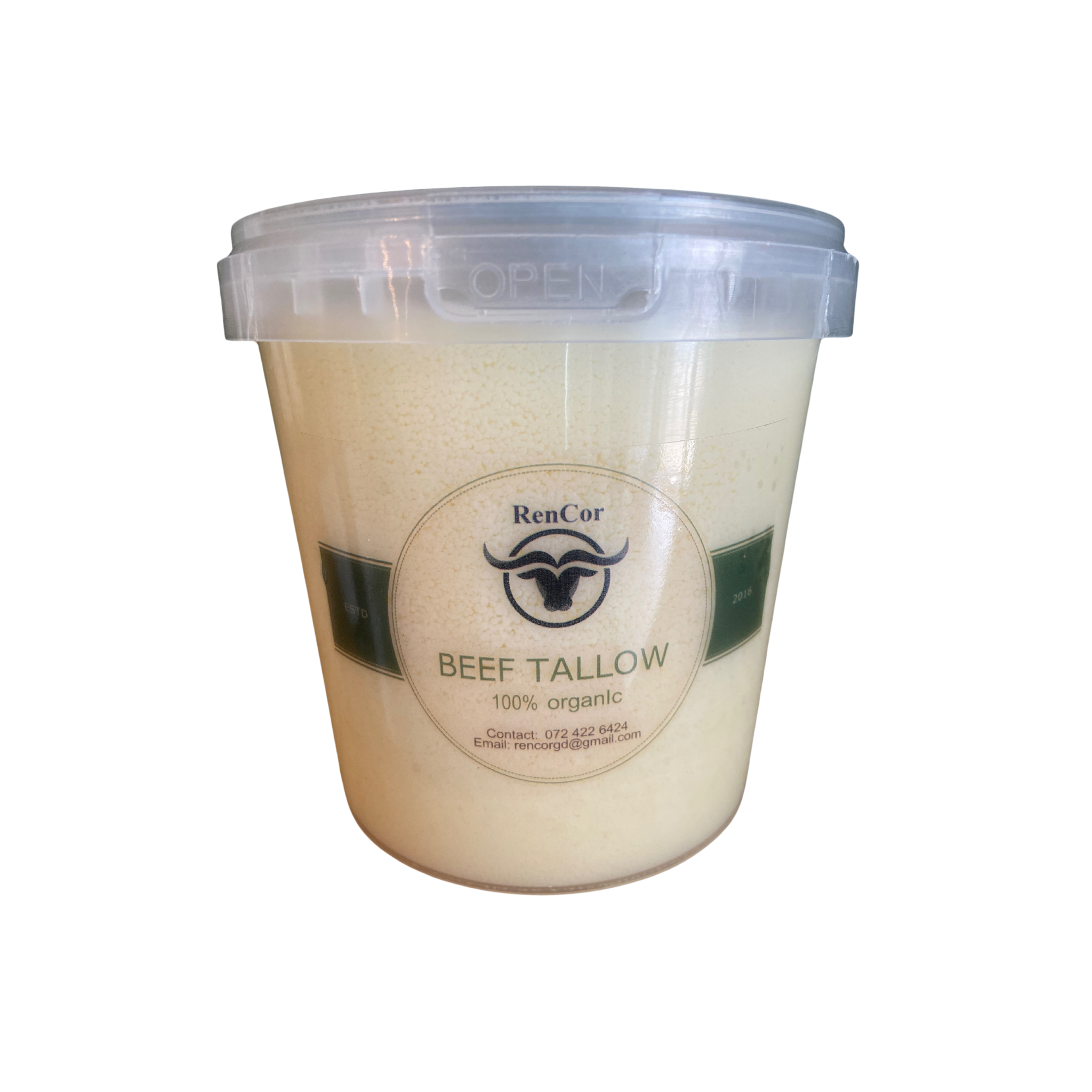 1kg Grass Fed Beef Tallow – Orchard Food