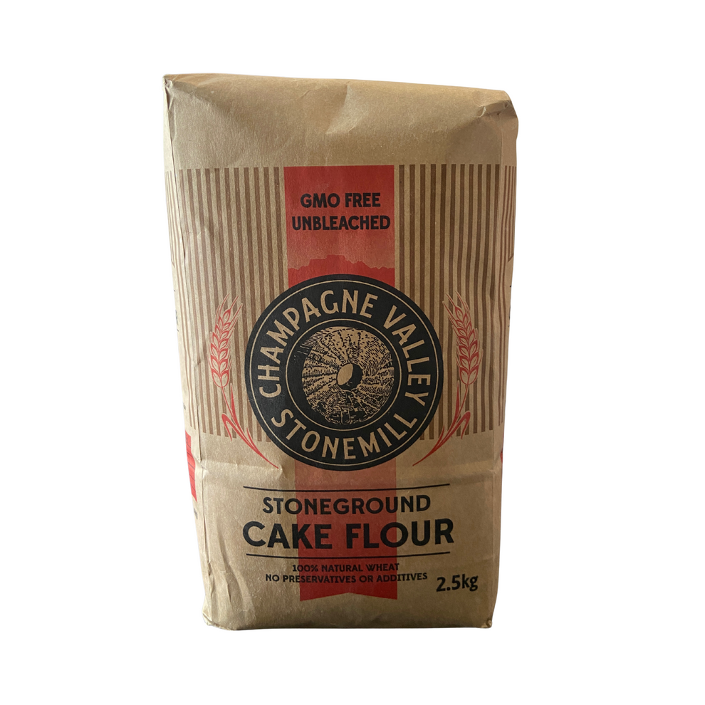 2.5kg Champagne Valley Non-GMO Stoneground Cake Flour – Orchard Food
